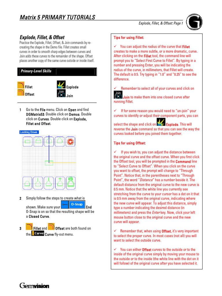 07 Explode Fillet Offset | PDF | Software