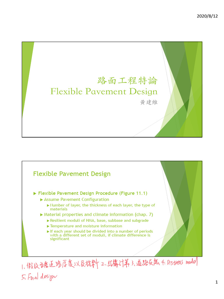 Flexible Pavement Design Overview | PDF | Road Surface | Deformation ...
