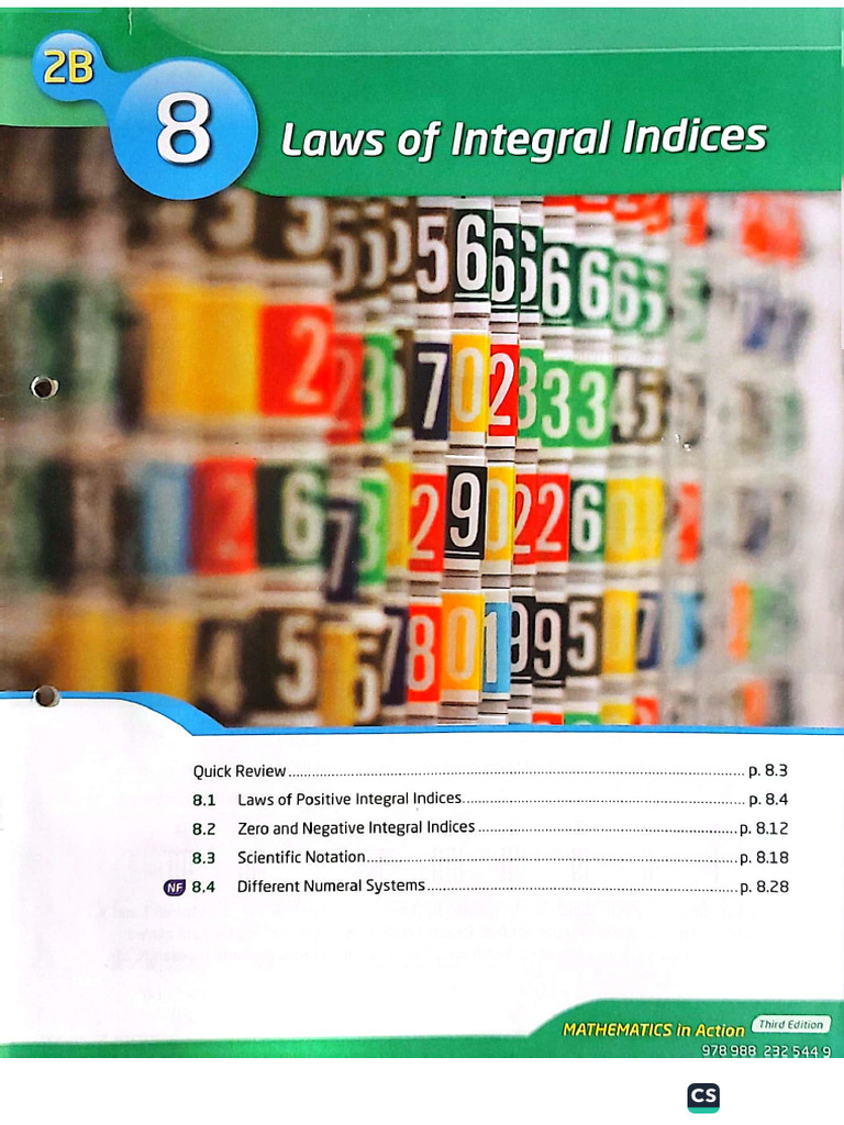 ch8 Laws of Integral Indices | PDF