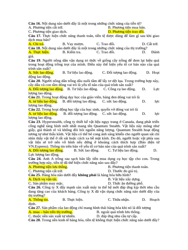 BT Bai 2 Lơp 11 | PDF