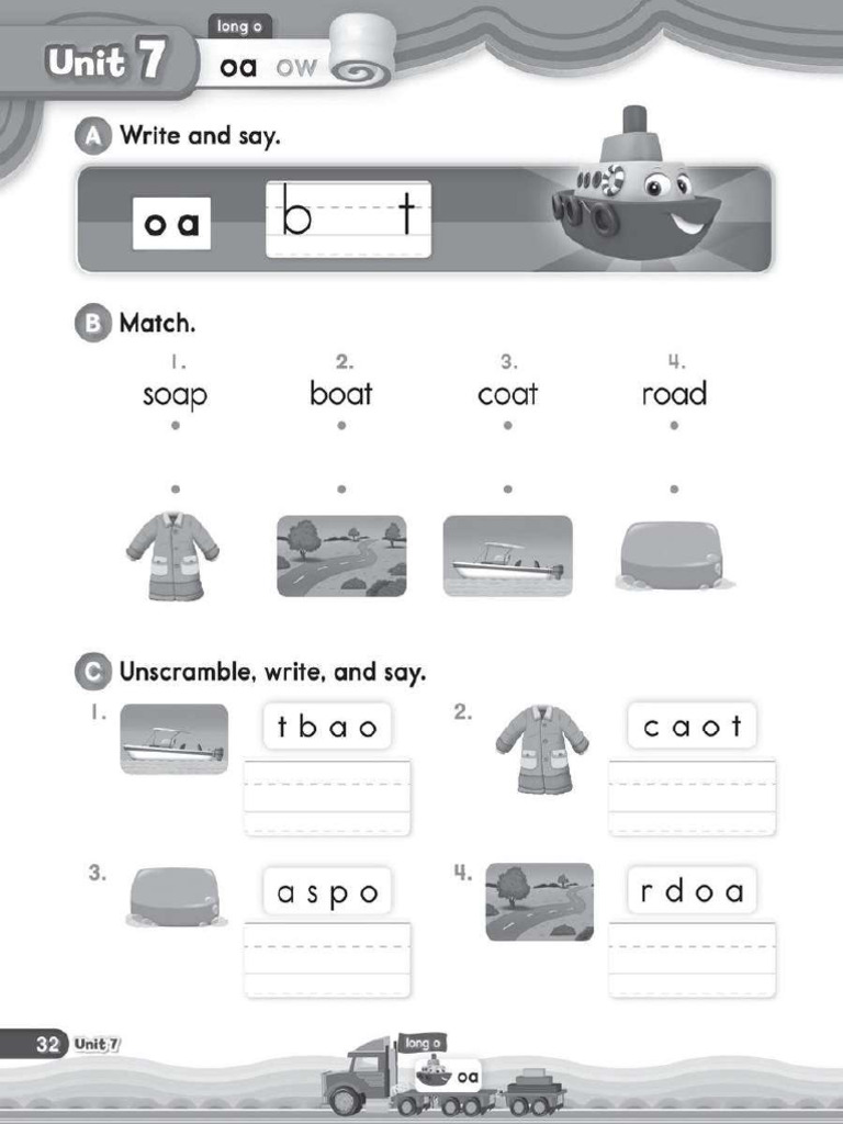 Phonics World 3 Exercise Unit 7 | PDF