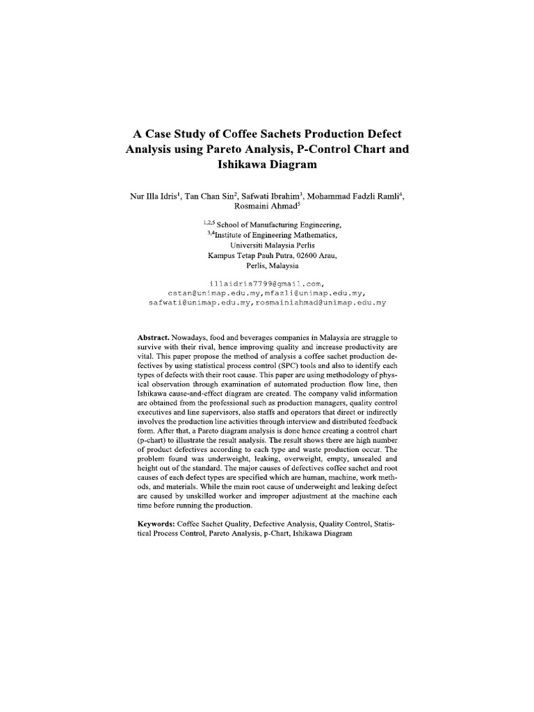 Case Study Related To Quality Tool | PDF