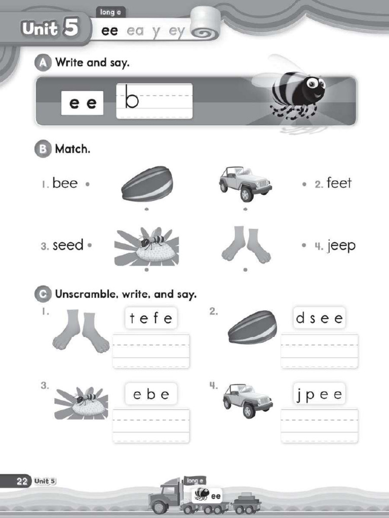 Phonics World 3 Workbook Unit 5-6 | PDF