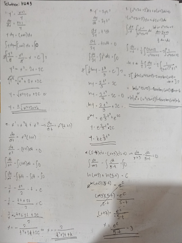 solution hw#5 baccay | PDF