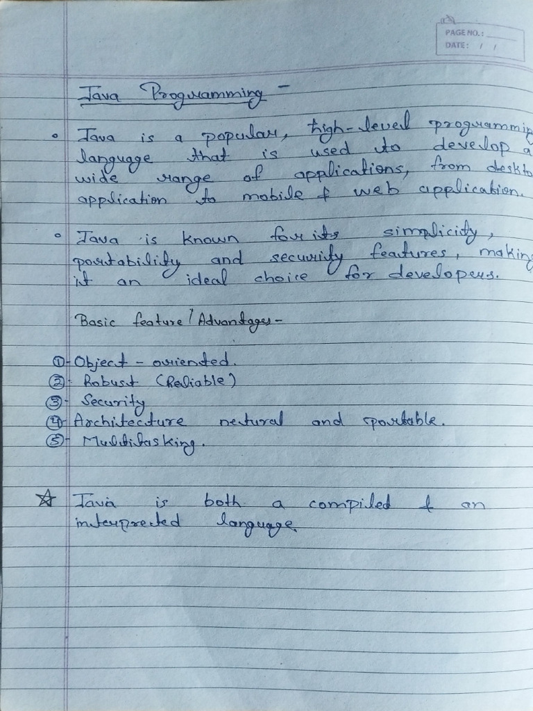 Java Unit 1 | PDF