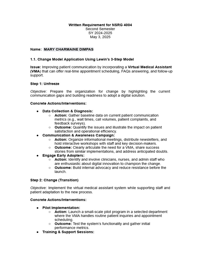 DIMPAS - Written Requirement For NSRG 4004 | PDF | Swot Analysis ...