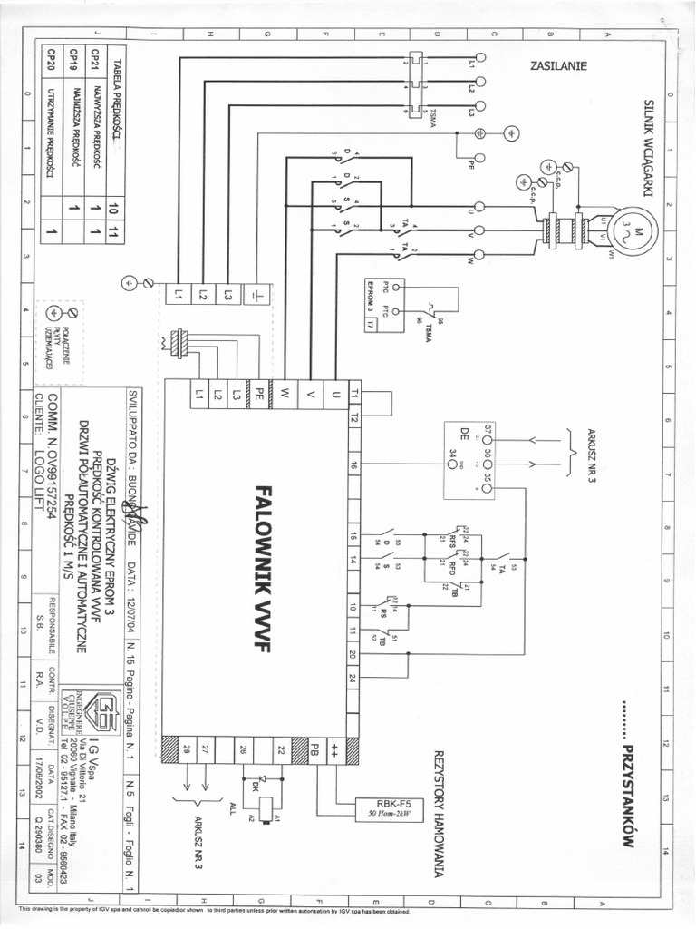 Schemat elektryczny 1 IGV | PDF