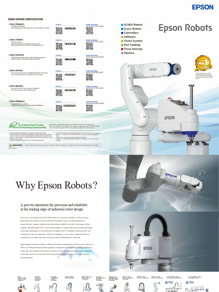 Epson Robots Brochure en Rev.02 ESP Small | PDF | Automation | Robot