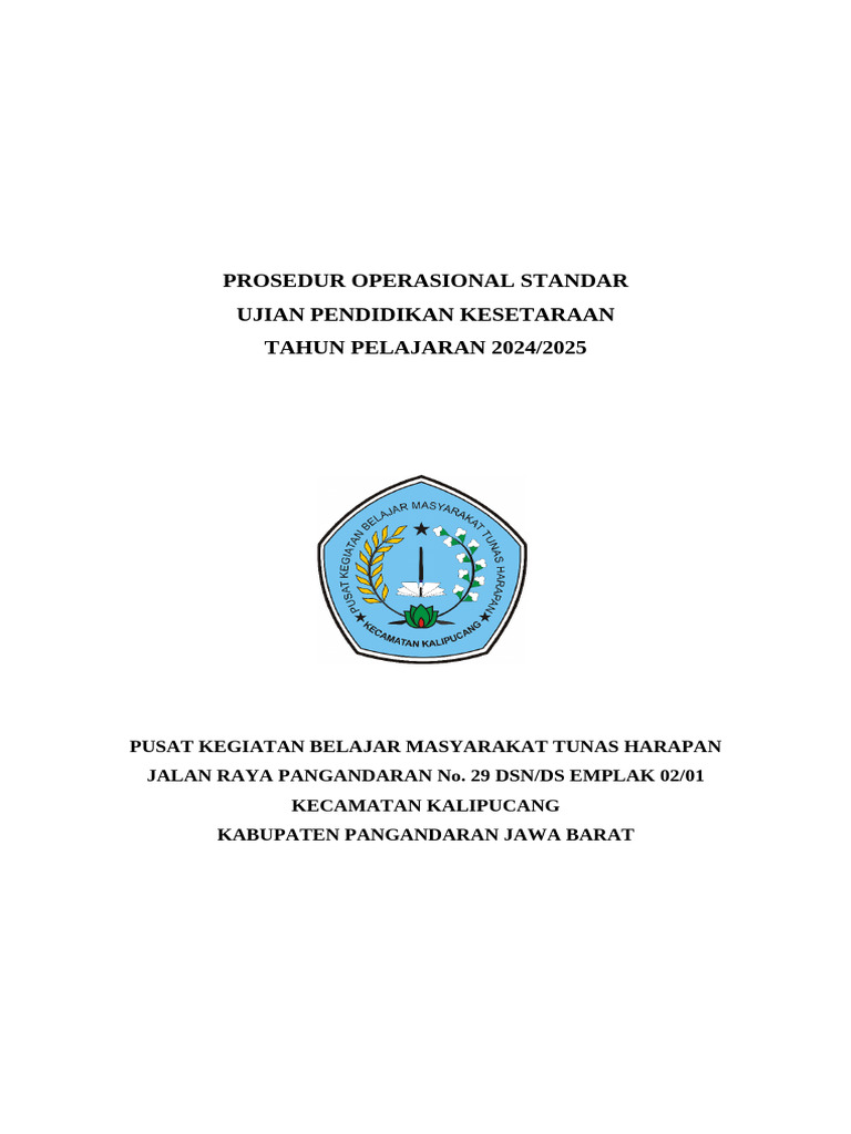 POS UPK TLS Tahun 2025 | PDF