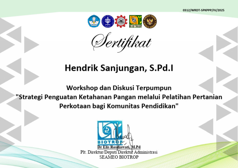 Sertifikat Workshop | PDF