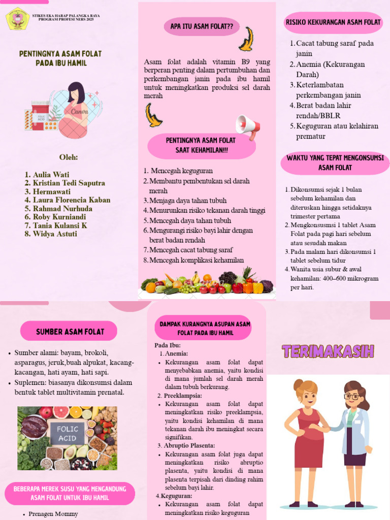 Leaflet ASAM FOLAT Kel LL C | PDF