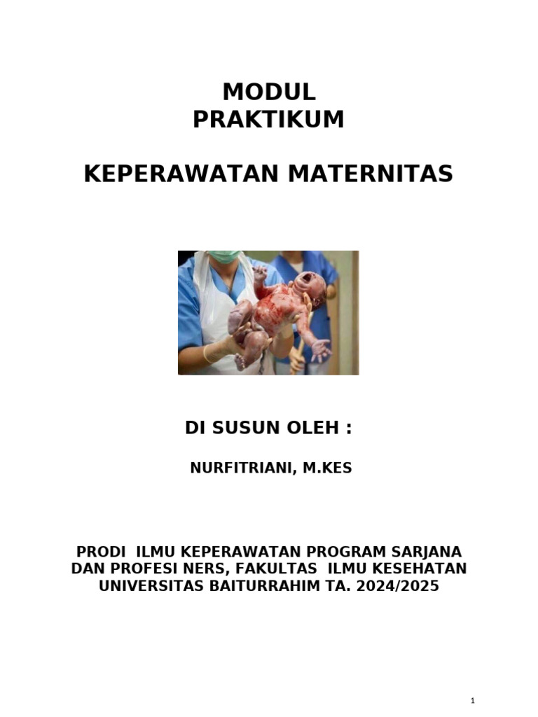 MODUL Praktikum-Keperawatan-Maternitas-NF 2025 | PDF