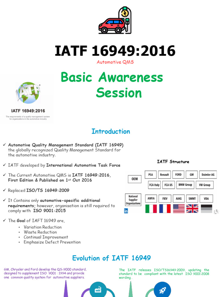 16949 trining on Requiremnts of IATF | PDF | Quality Management System | Quality Management