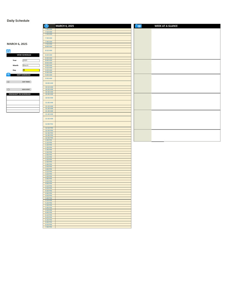 Daily Activities Form | PDF