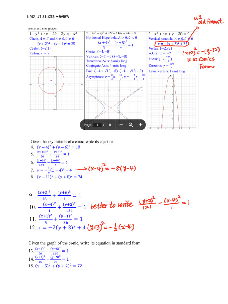 EXTRA U10 EM2 Review KEY With Correct Form | PDF