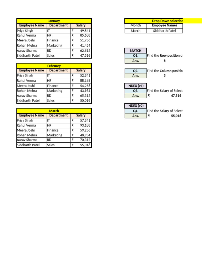 Excel_INDEX_MATCH_Practice_Data | PDF