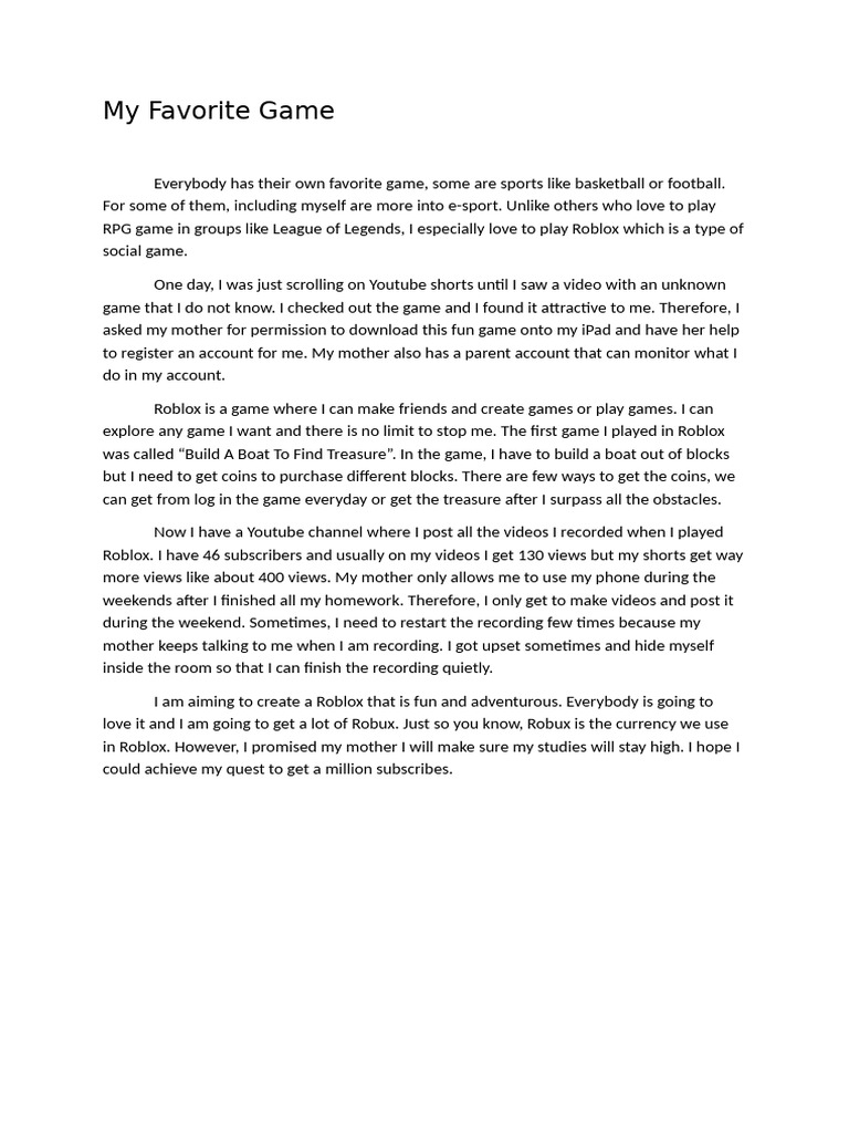 My Favorite Game 2 | PDF