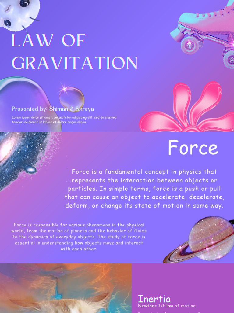 force and motion presentation | PDF | Force | Newton's Laws Of Motion
