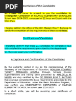 Sample Confirmation of Graduates and Completion Script | PDF