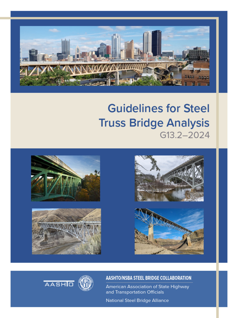 g13.2 2024 Guidelines For Steel Truss Bridge Analysis | PDF | Truss | Structural Engineering