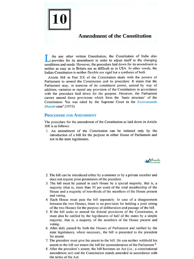 Amendment of The Constitution | PDF