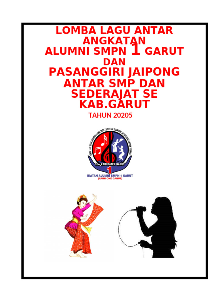Lomba Lagu dan Jaipong Alumni SMPN 1 Garut | PDF