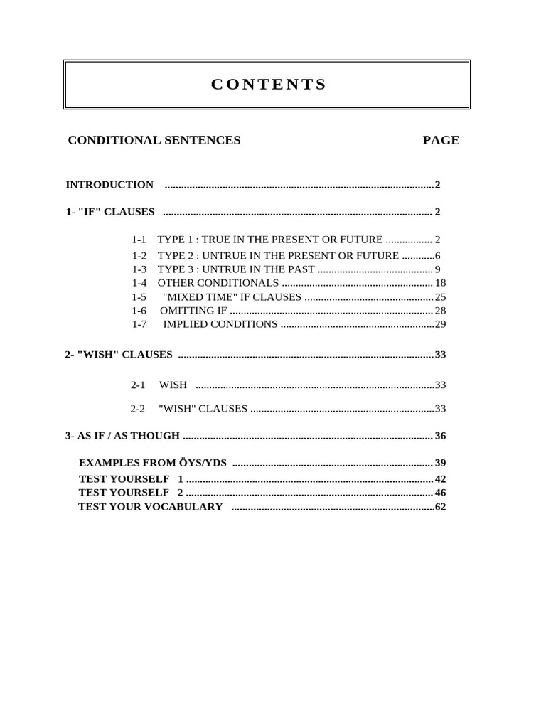 Conditional Sentences | PDF | Grammar | Language Mechanics