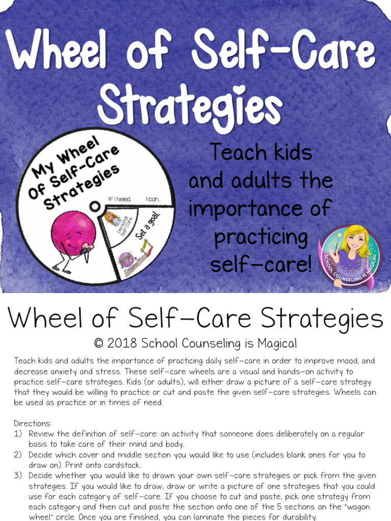 Wheel of Self-Care Strategies | PDF | Mental Health | Behavioural Sciences