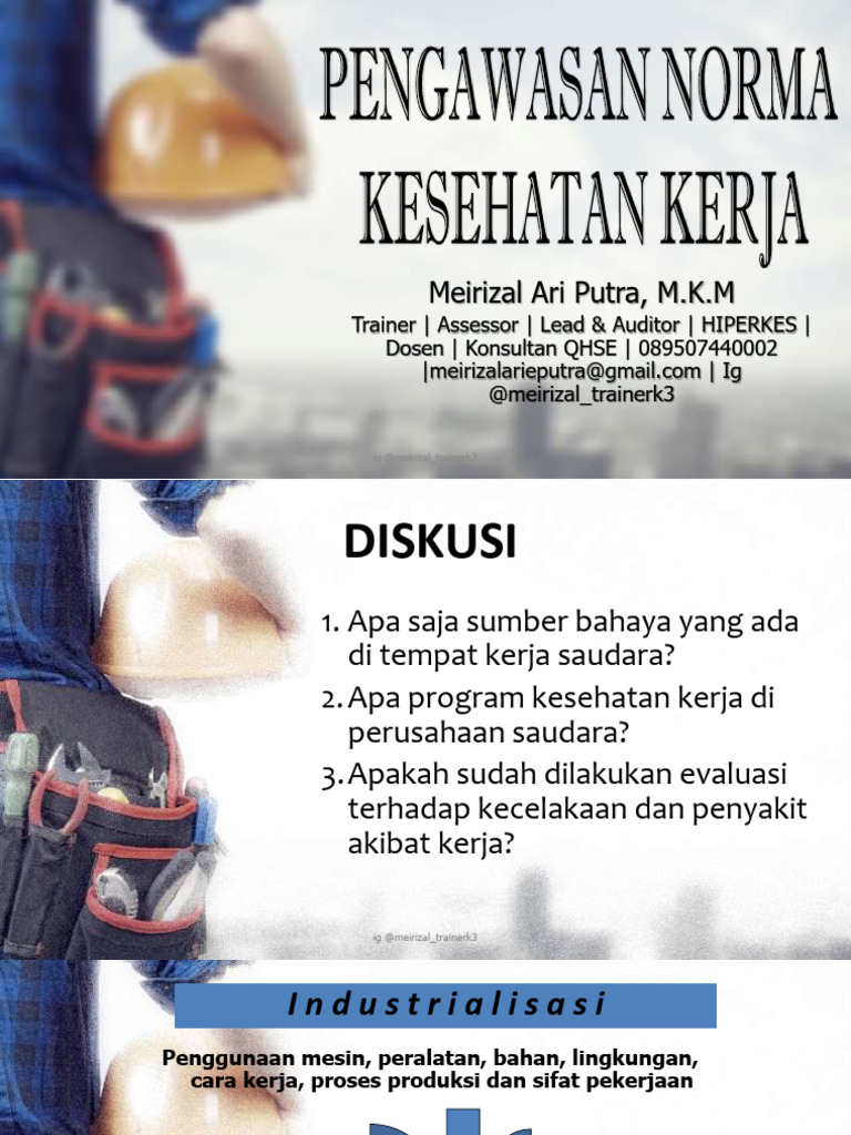 Norma Kesehatan Kerja - Meirizal | PDF