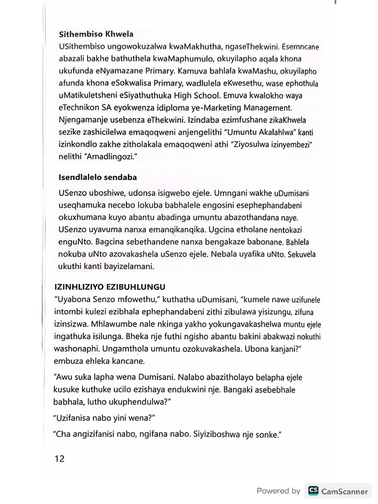 Izinhliziyo Ezibuhlungu | PDF