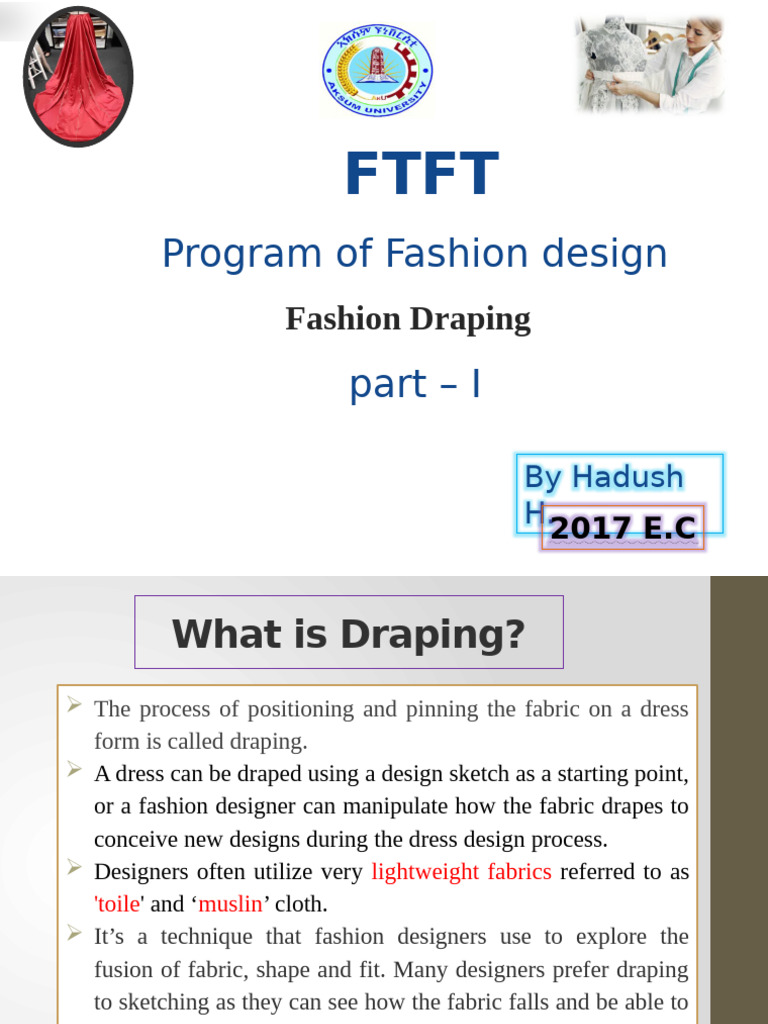 Understanding Fashion Draping Techniques | PDF | Clothing | Sewing