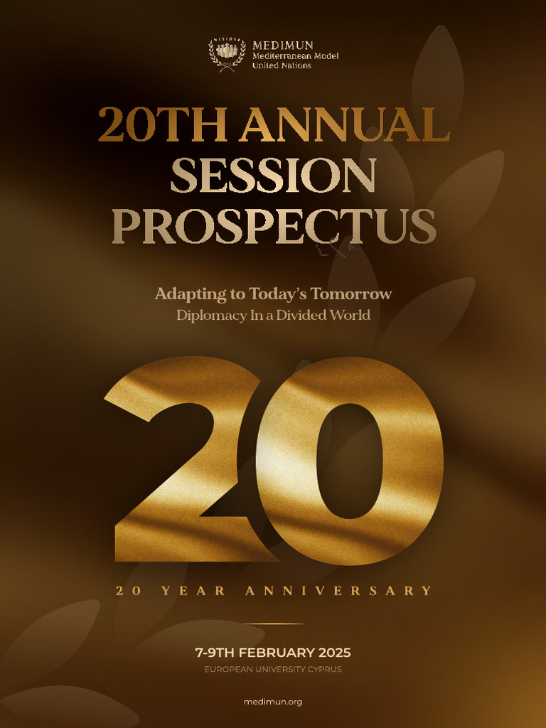 20Th Annual Session Prospectus: 20 Year Anniversary | PDF | United ...