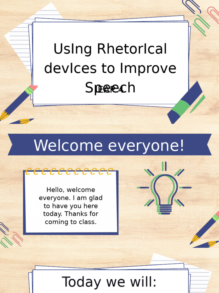 Week 5 Using Rhetorical Devices to Improve Speech | PDF | Rhetoric ...