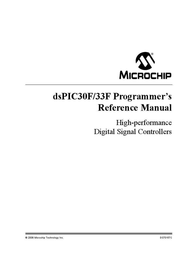 DsPIC Programmers Reference 70157C | PDF | Pic Microcontroller ...