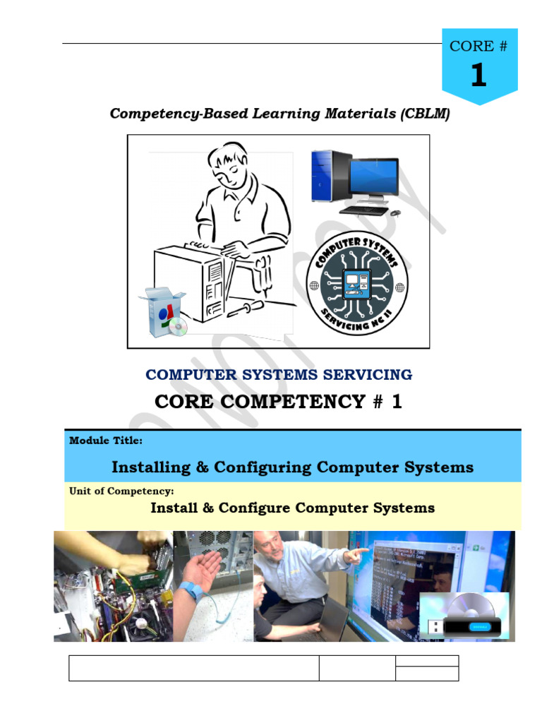 CBLM Computer Systems Servicing NC II | PDF | Computer Data Storage | Booting