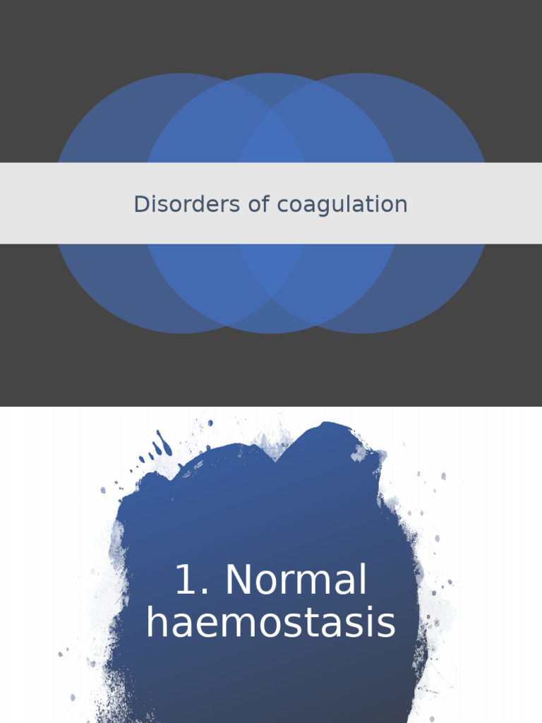 Disorders of Coagulation 2020 | PDF | Coagulation | Blood