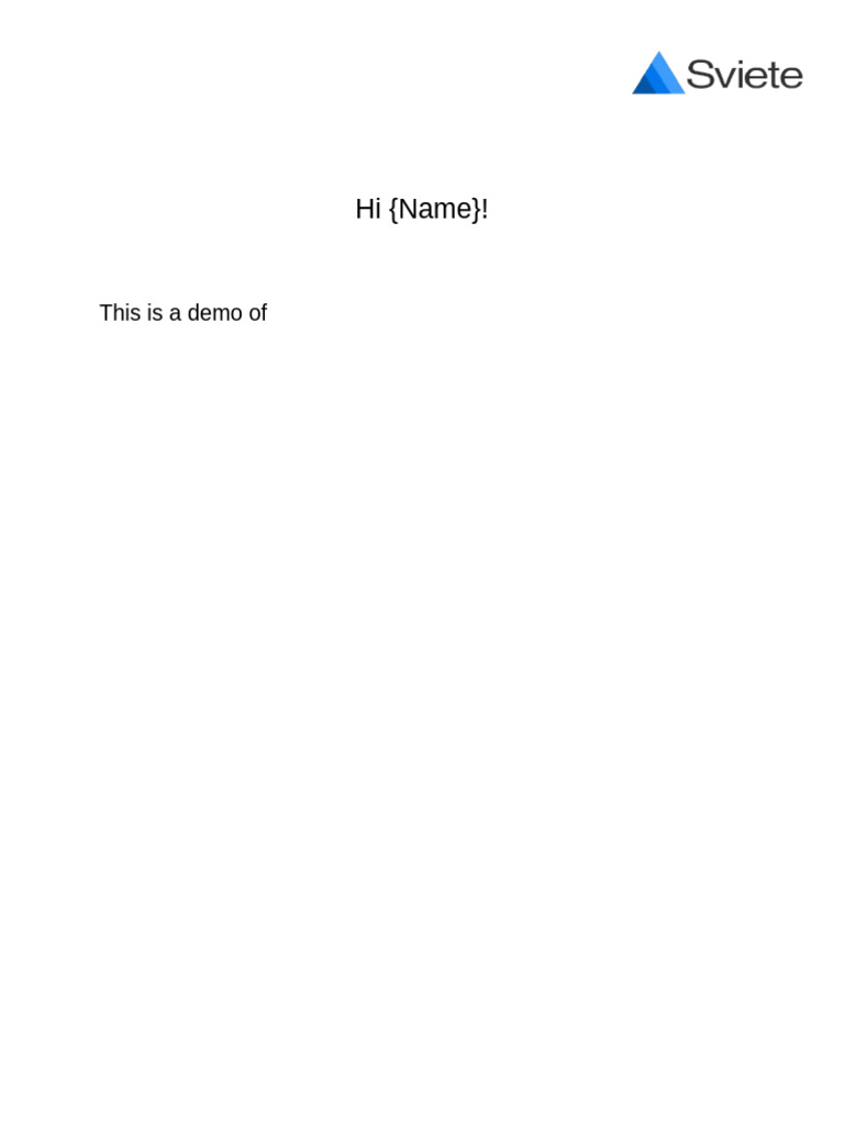 Demo Report Template | PDF