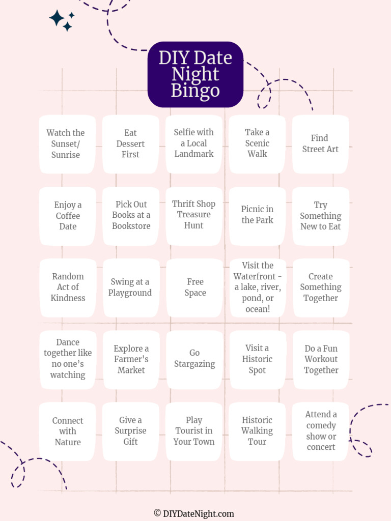 DIY Date Night Bingo | PDF