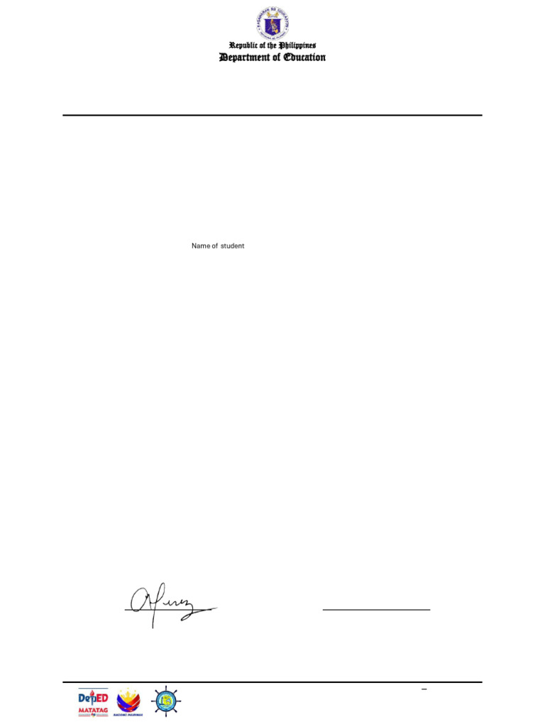 Parental Consent for Summer Work Immersion | PDF