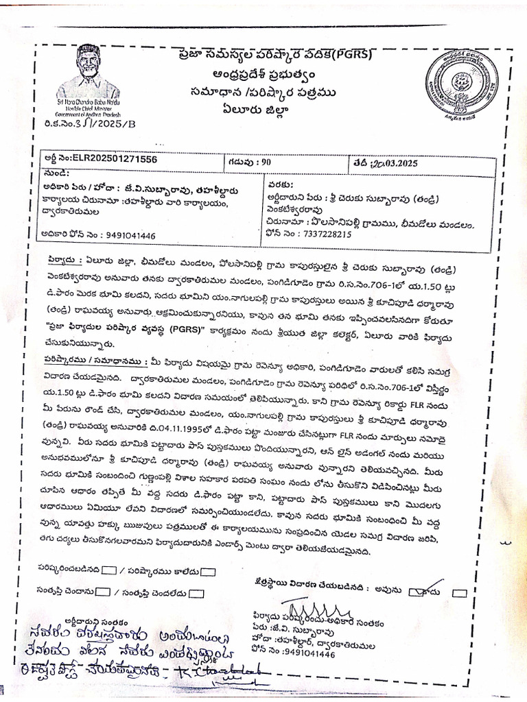 CHERUKU SUBBARAO ENDORSE | PDF