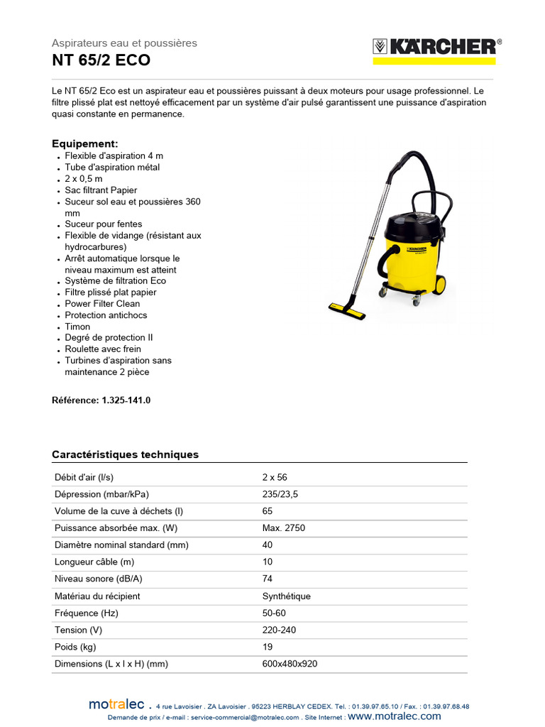 Karcher NT 65 2 Eco | PDF