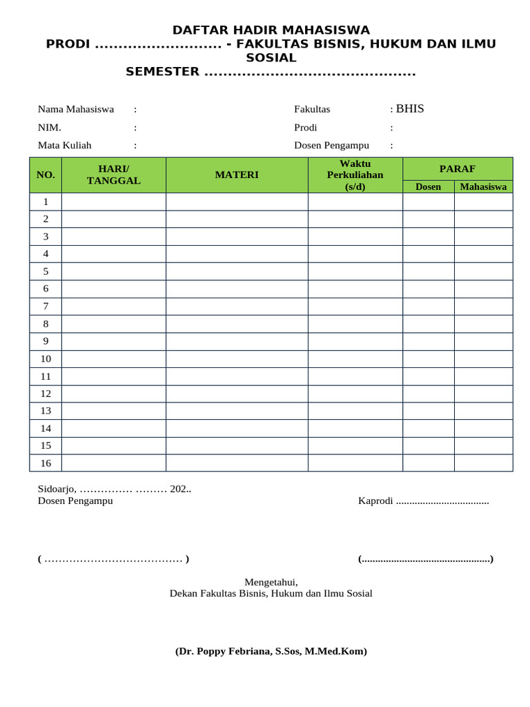 Absensi-Mahasiswa-Moving-Class-2024 | PDF