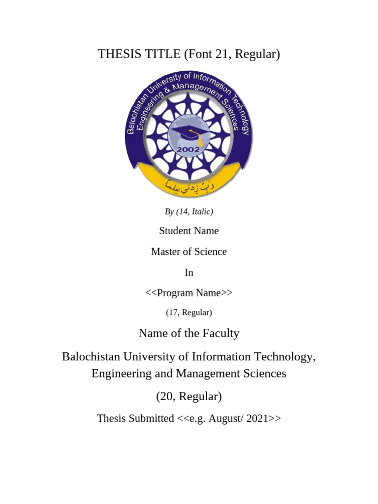 Thesis Preliminaries | PDF | Thesis | Educational Stages