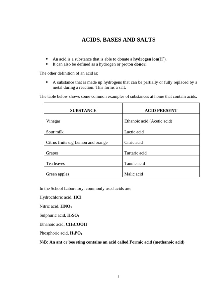 Understanding Acids, Bases, and Salts | PDF | Acid | Hydroxide