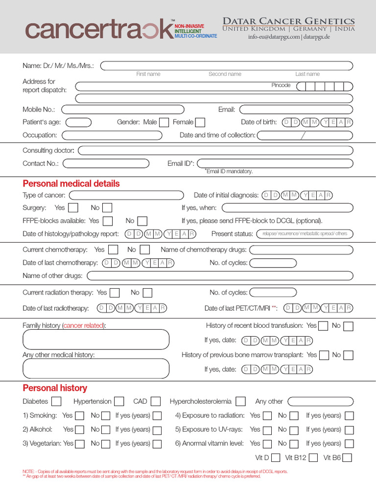 TRF-Cancertrack English EU Final | PDF | Consent | Cancer