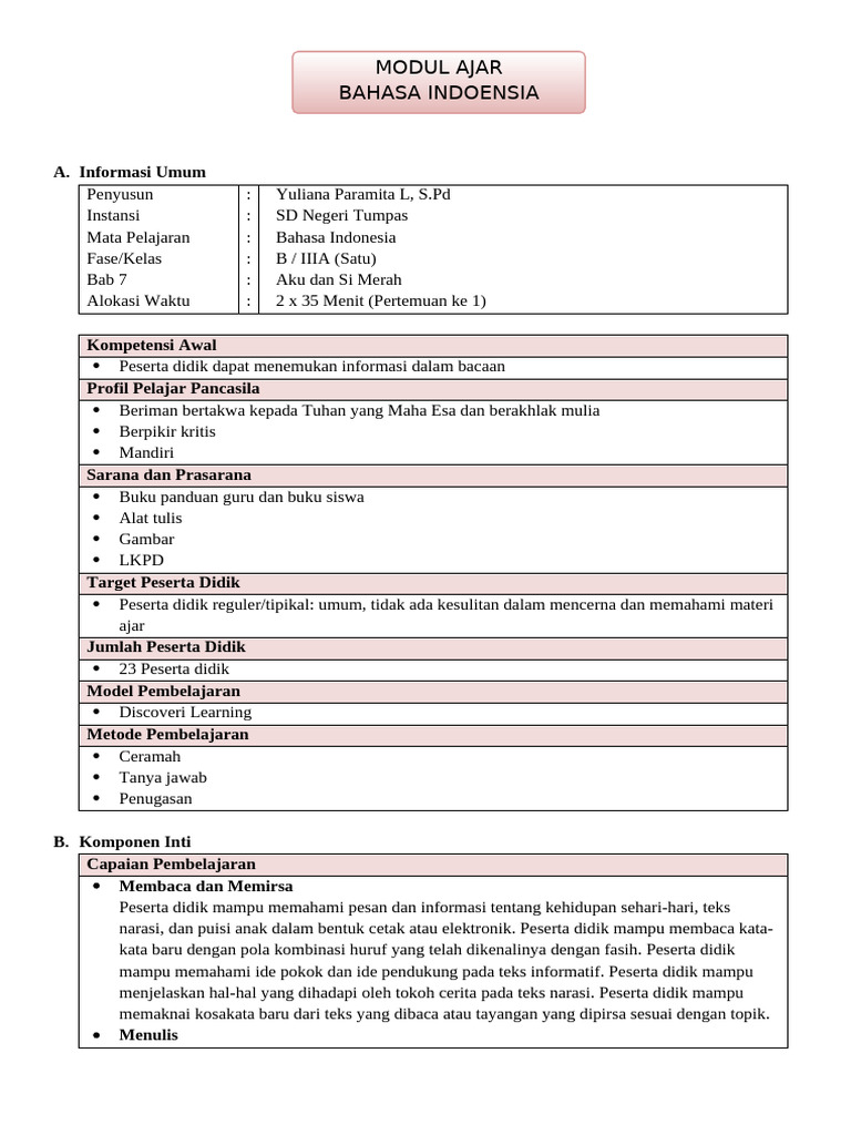 Modul Observasi Bi Bab 2 | PDF