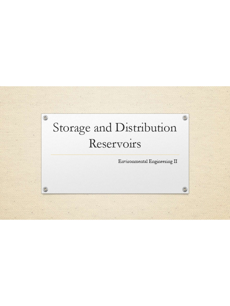 Types and Functions of Water Reservoirs | PDF | Reservoir | Dam