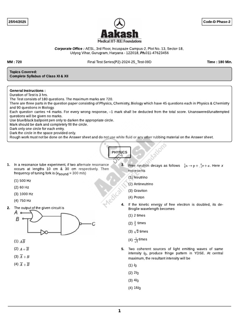 FTS-09D(P2)_25-04-2025 (1) | PDF