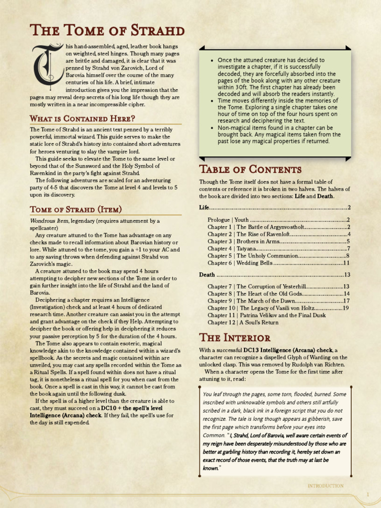 Tome of Strahd v1.4 | PDF