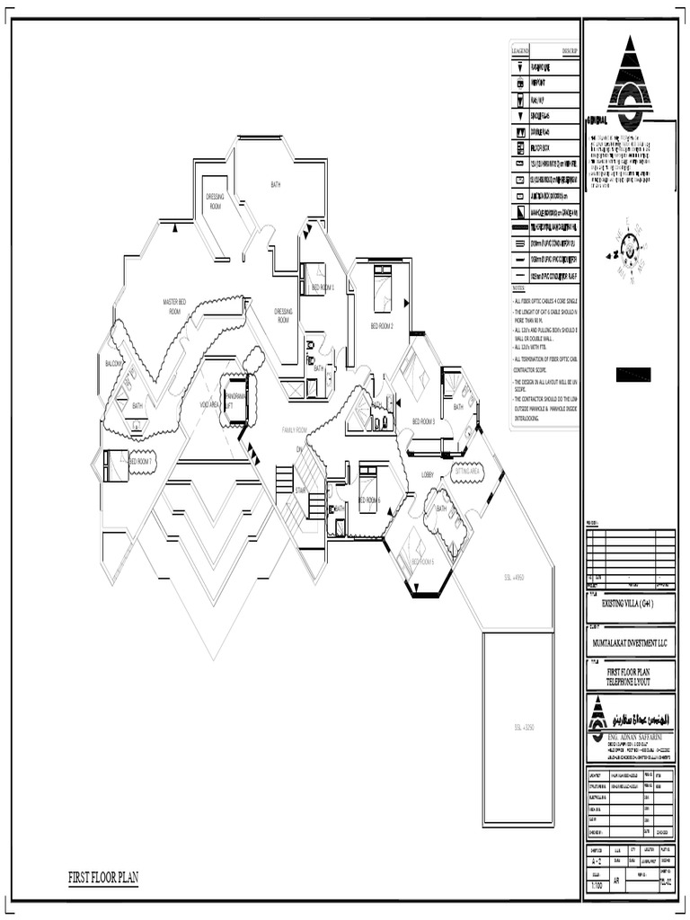 First Floor Plan Layout and Notes | PDF